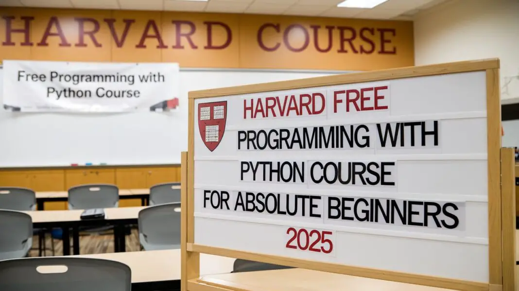 Harvard Free Programming With Python Course For Absolute Beginners 2025