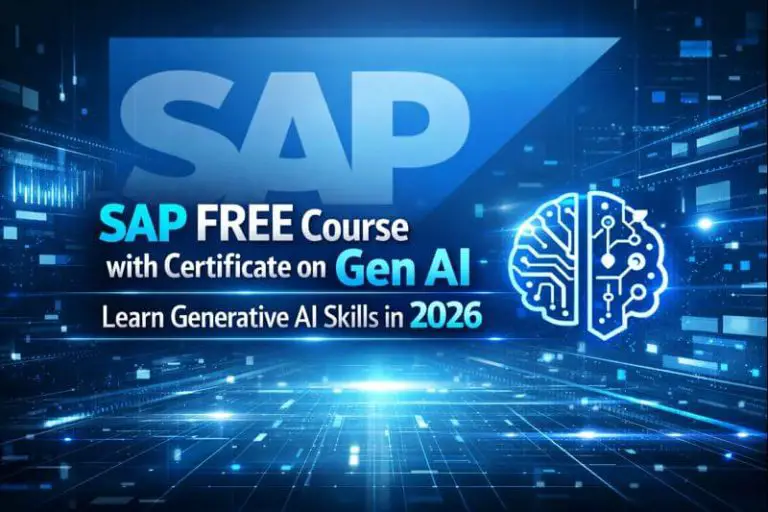SAP FREE Course with Certificate on Gen AI Learn Generative AI Skills ...