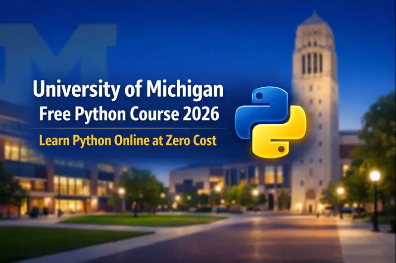 University of Michigan Free Python Course 2026: Learn Python Online at Zero Cost