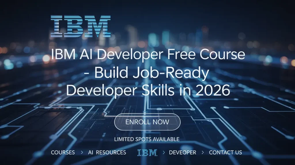 IBM AI Developer FREE Course to Build Job-Ready Developer Skills in 2026
