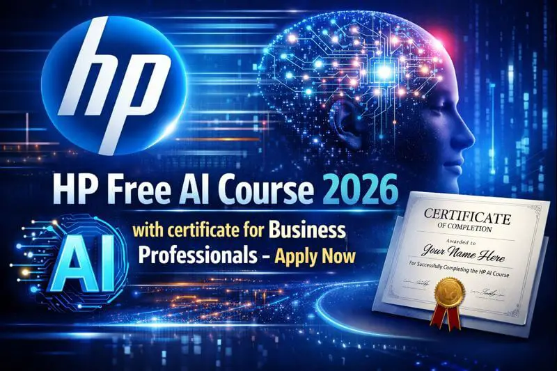 HP Free AI Course 2026 with certificate for Business Professionals ...