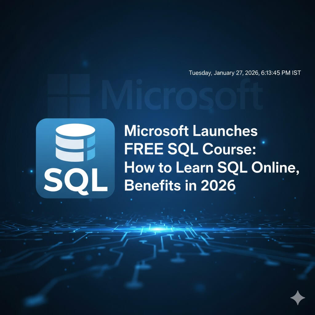 Microsoft Launches FREE SQL Course: How to Learn SQL Online, Benefits in 2026 - Course Joiner